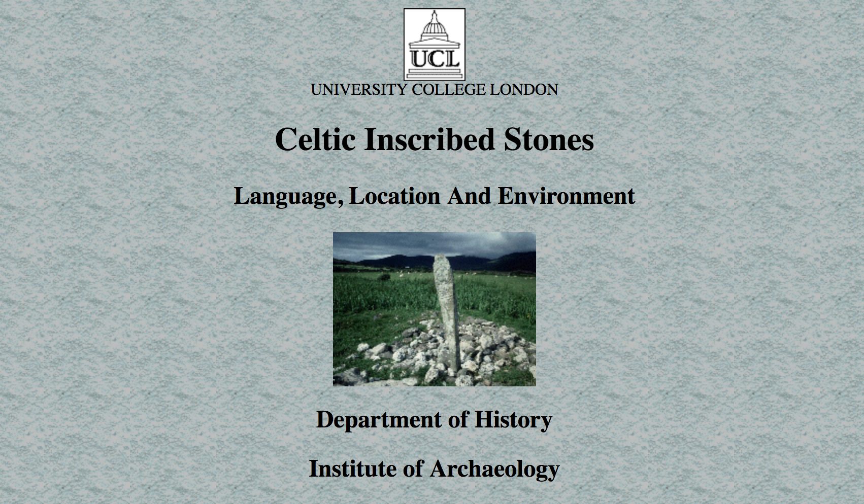 Celtic Inscribed Stones Project (CISP) | Oxford Centre for Late Antiquity